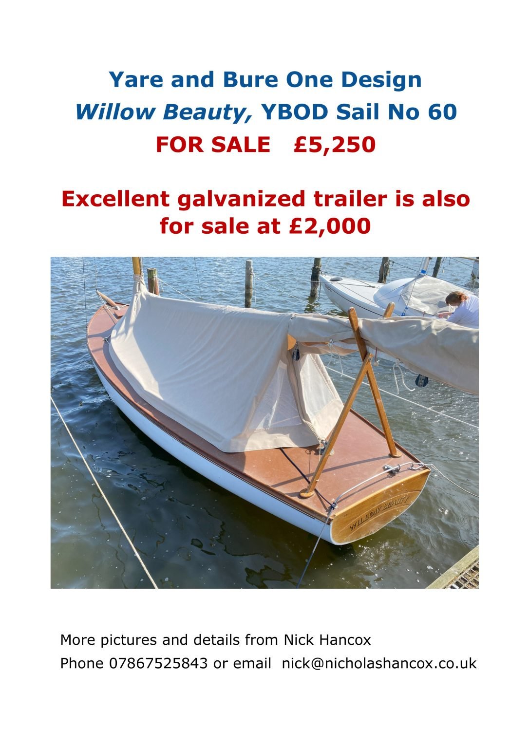 For Sale & Wanted - Yare & Bure One Design Class.Yare & Bure One Design ...